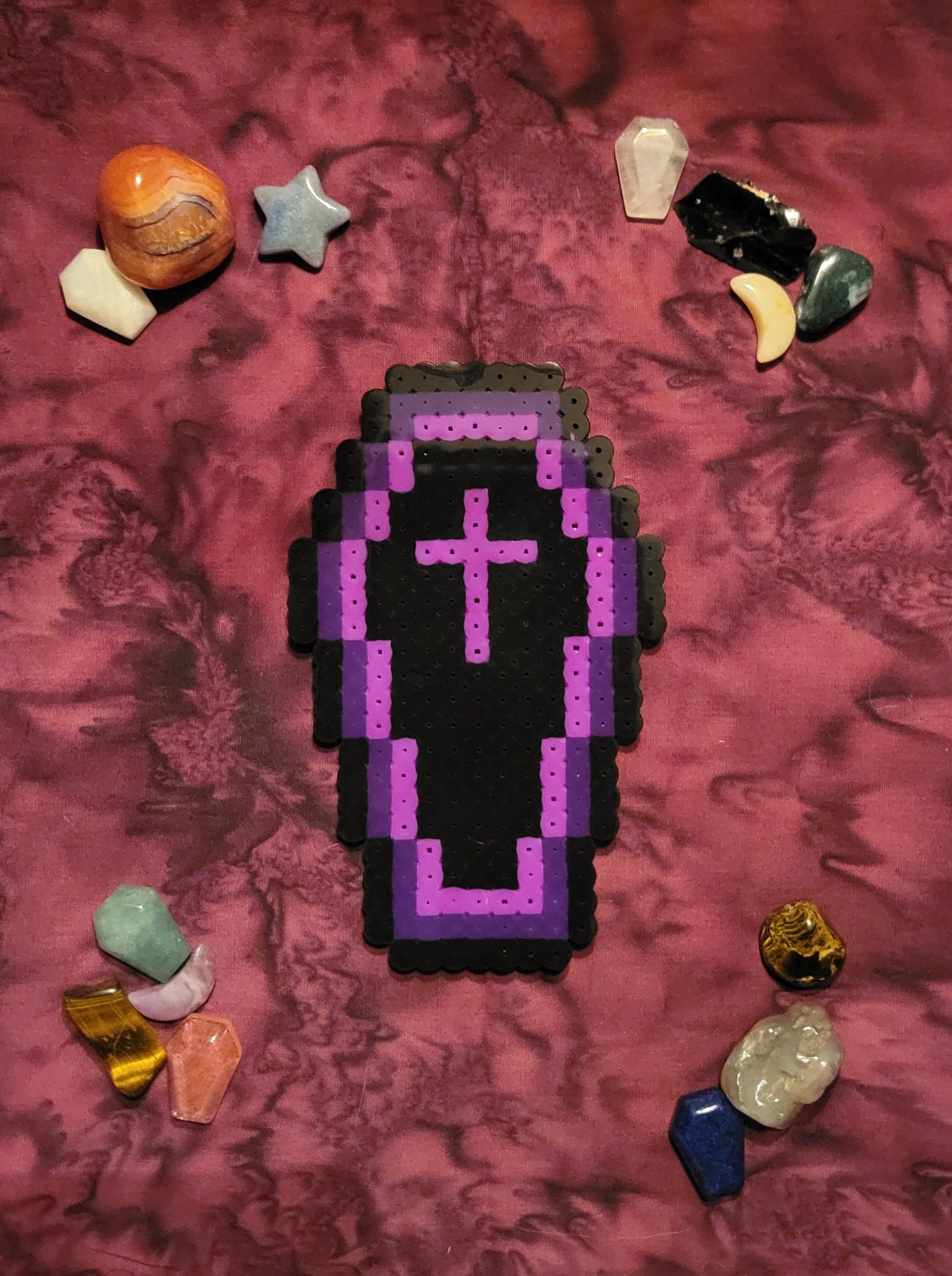 Coffin Perler Bead Art - Etsy