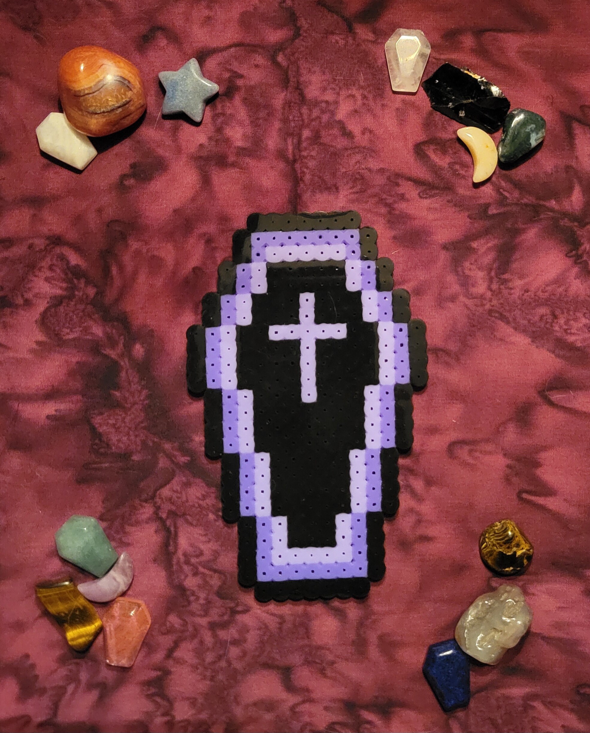 Coffin Perler Bead Art - Etsy