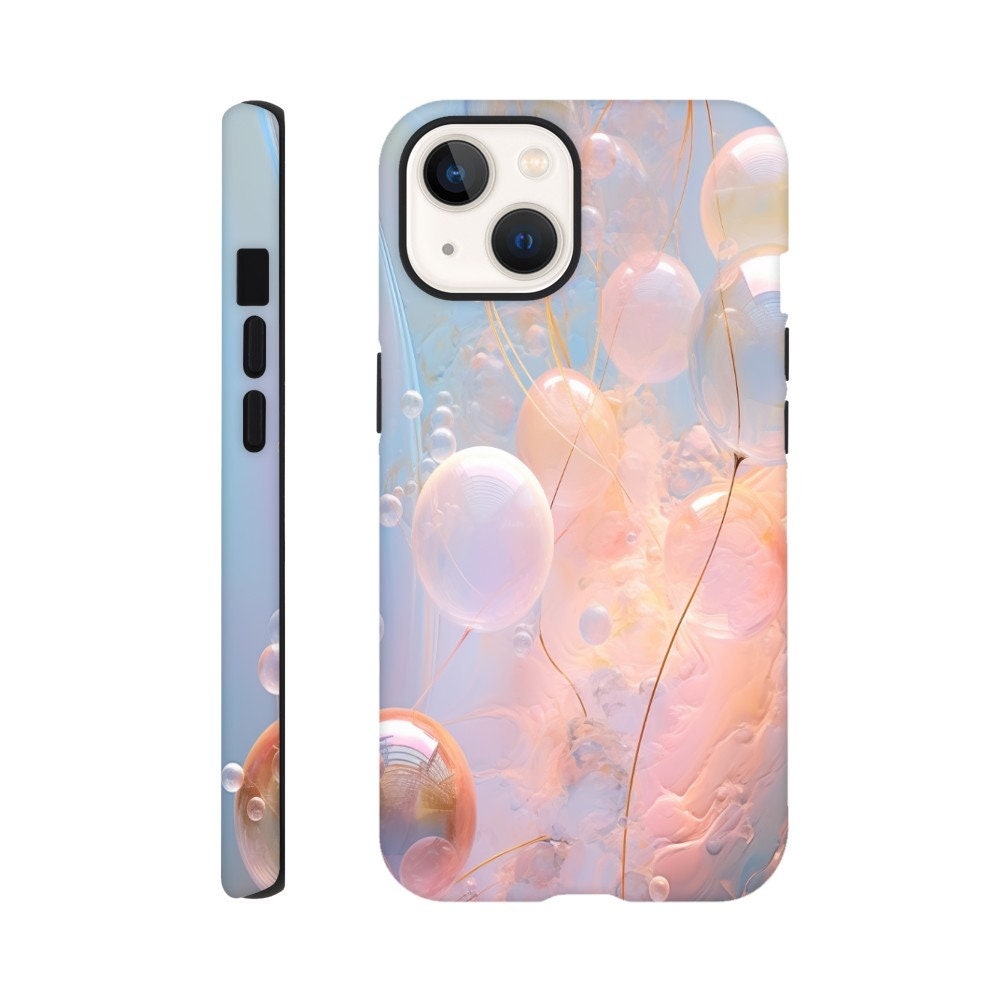 Tough Case Pink Bubbles Case for iPhone and Samsung - Etsy