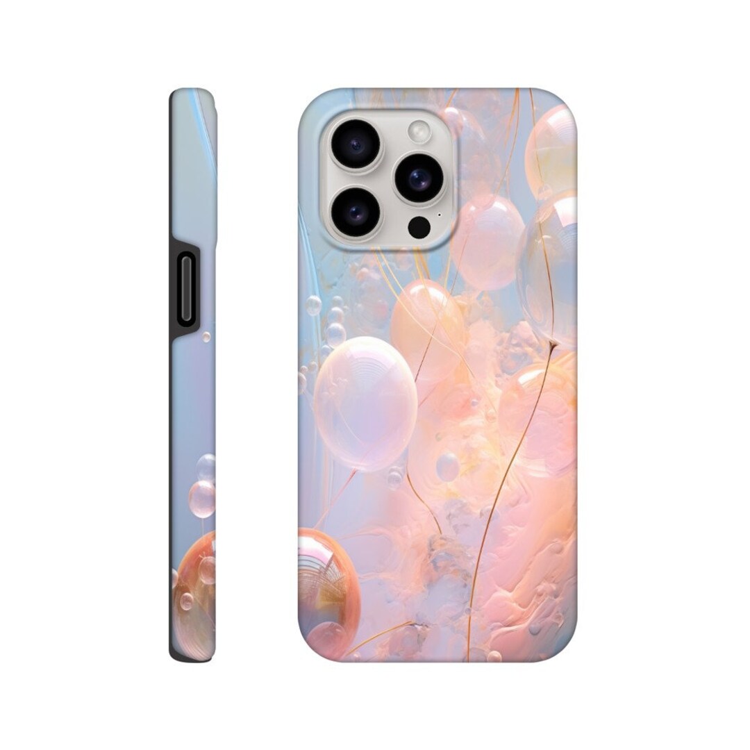 Tough Case Pink Bubbles Case for iPhone and Samsung - Etsy