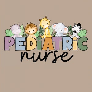 PEDIATRIC NURSE PNG Cute Safari Animals - Etsy
