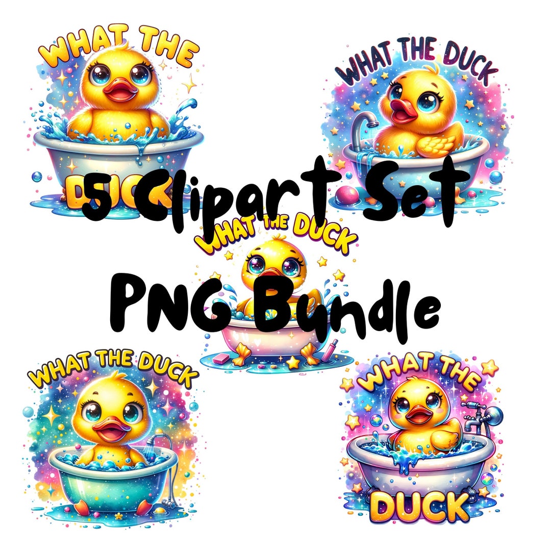 What the Duck PNG, Sassy Cute Duck Clipart Bundle, Funny Duck PNG ...