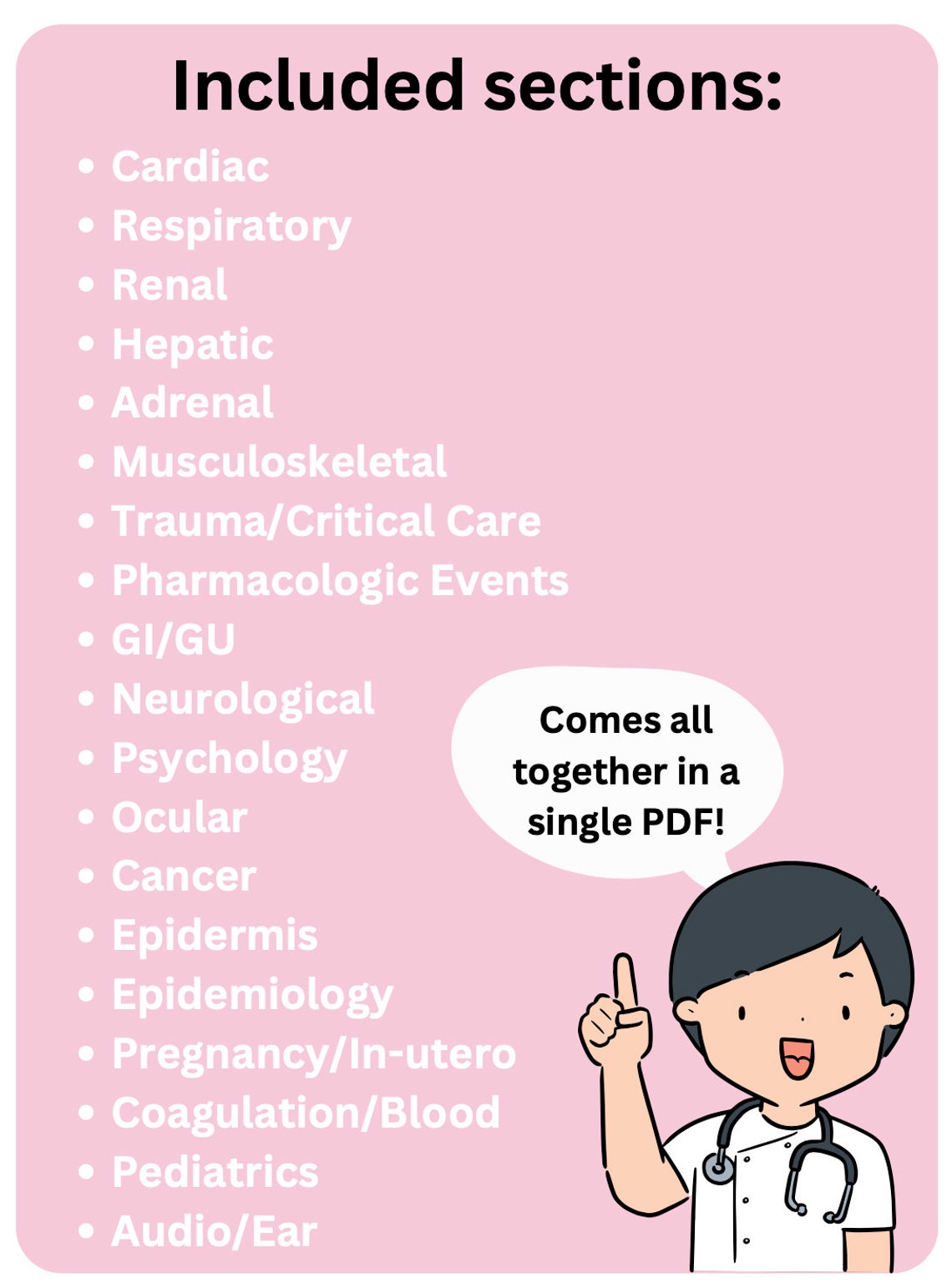 Nursing School Note-taking Template - Etsy