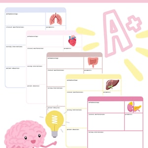 Nursing School Note-taking Template - Etsy