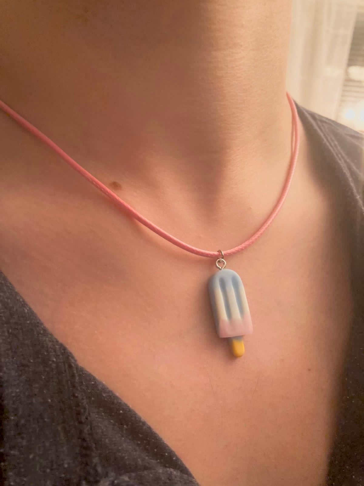 Ice Cream Necklace Miniature Food Jewelry Dessert Jewelry Ice Cream ...
