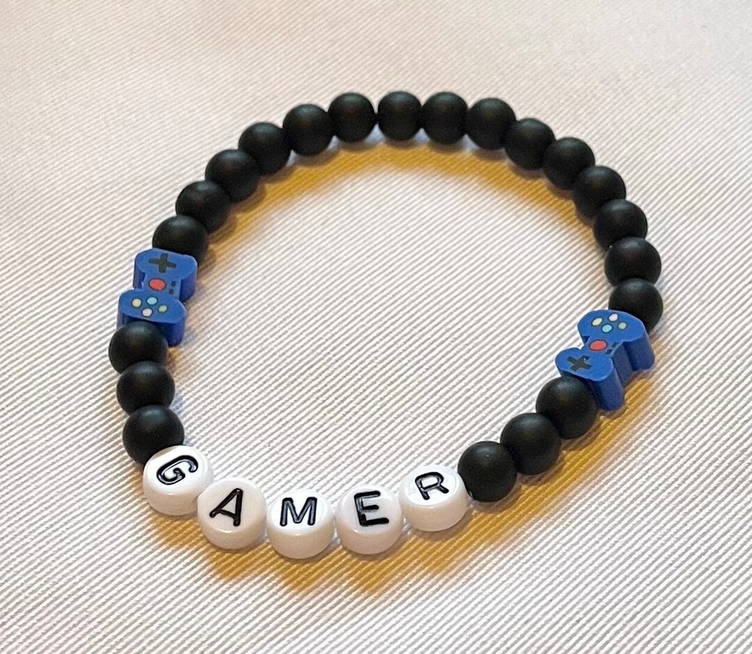 Gamer Bracelet Beaded Gift for Gamer Video Game Jewelry Console ...