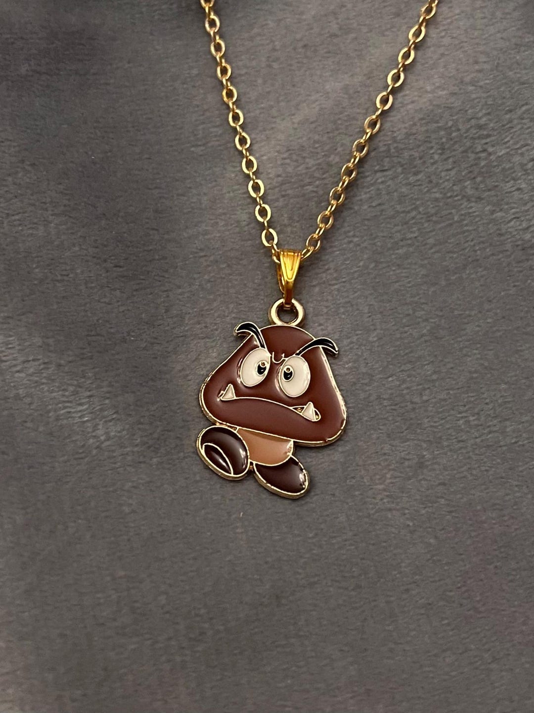 Nintendo Goomba Necklace With Charm Nostalgic Gift for Retro Gamer ...
