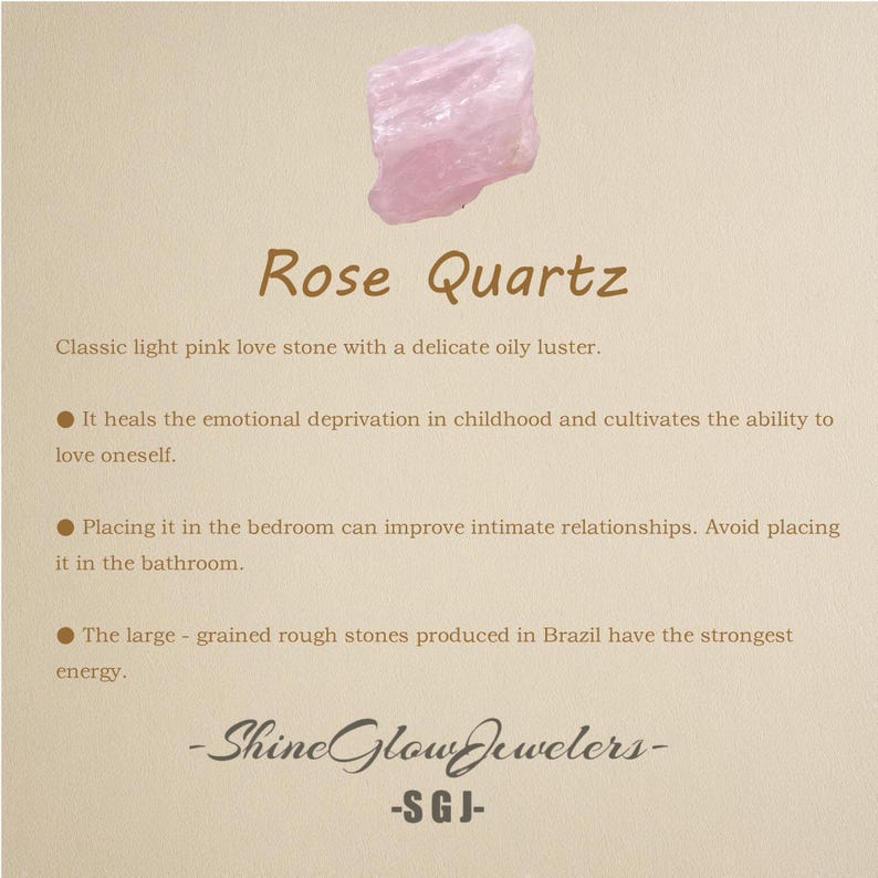 Rose Quartz Bracelet: Delicate Natural Stone, Self Care & Emotional ...
