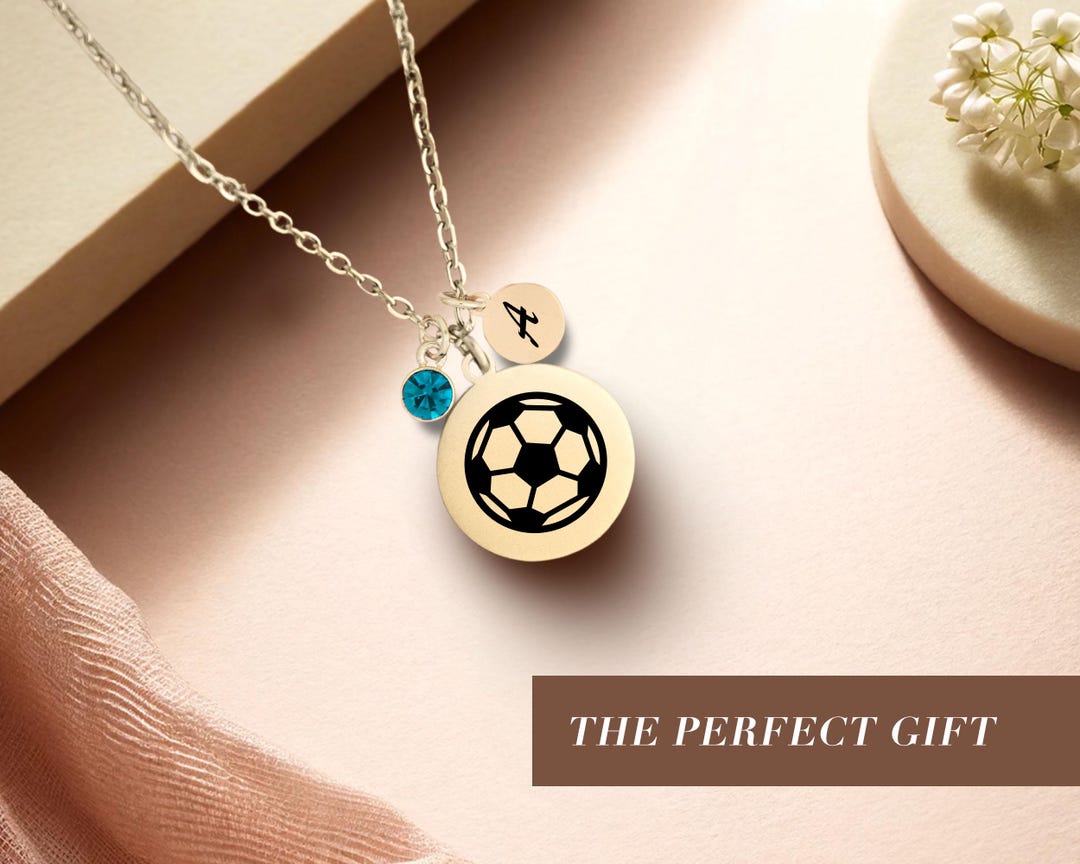 Soccer Necklace, Soccer Ball Pendant, Sports Jewelry for Soccer Fans - Etsy