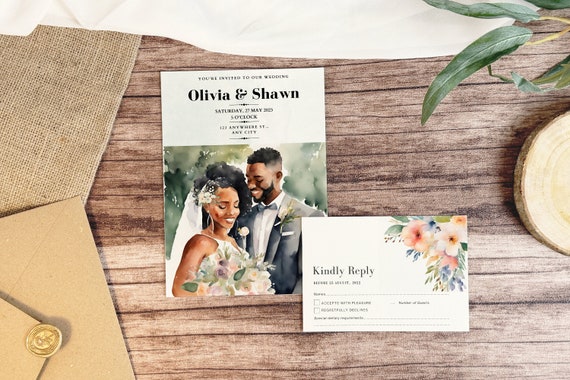 African American Wedding Program Layout