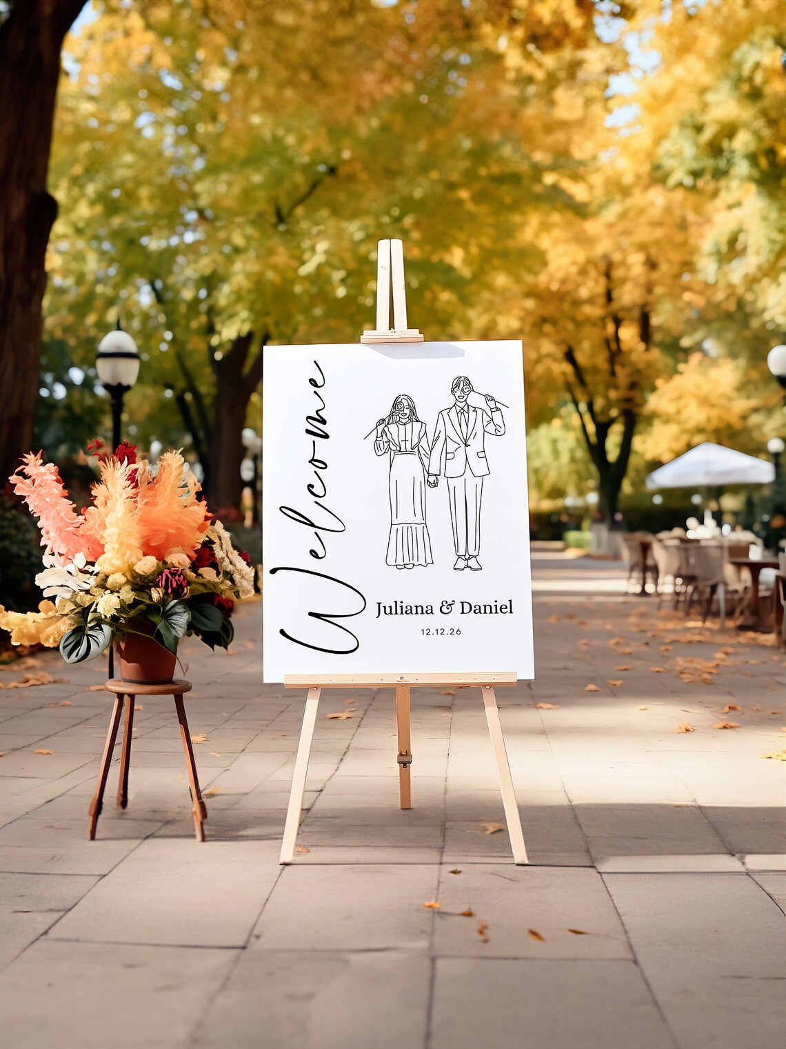 Minimal Wedding Welcome Sign, Minimalist Wedding Reception Sign, Modern ...
