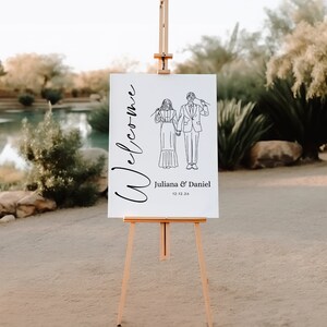 Minimal Wedding Welcome Sign, Minimalist Wedding Reception Sign, Modern ...