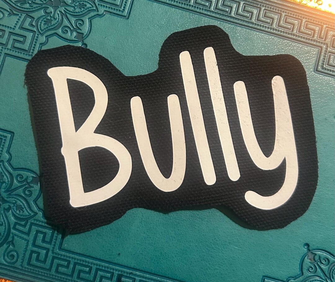 Bully Vinyl Iron on Patch - Etsy