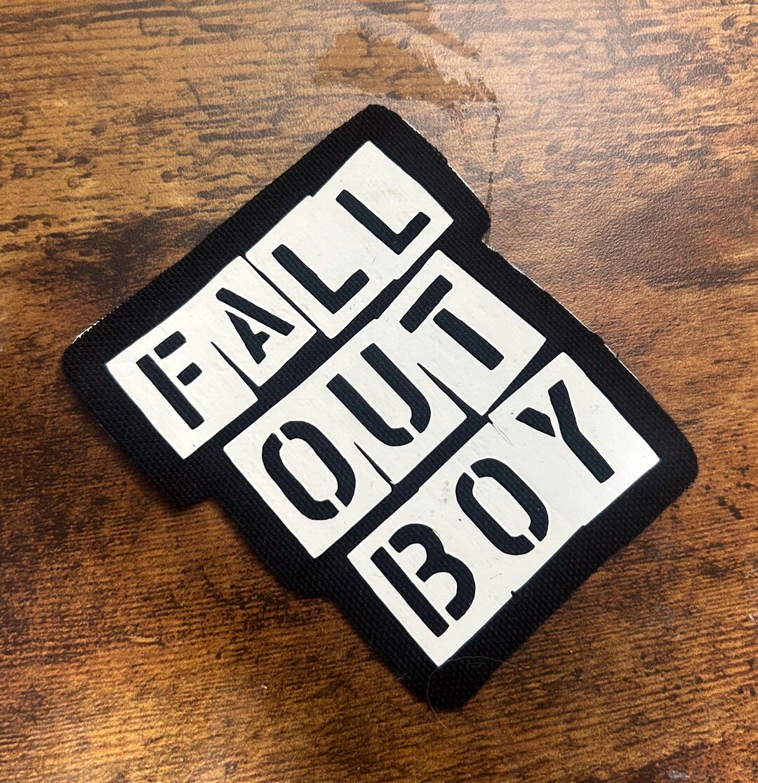 Fall Out Boy Vinyl Iron on Patch - Etsy