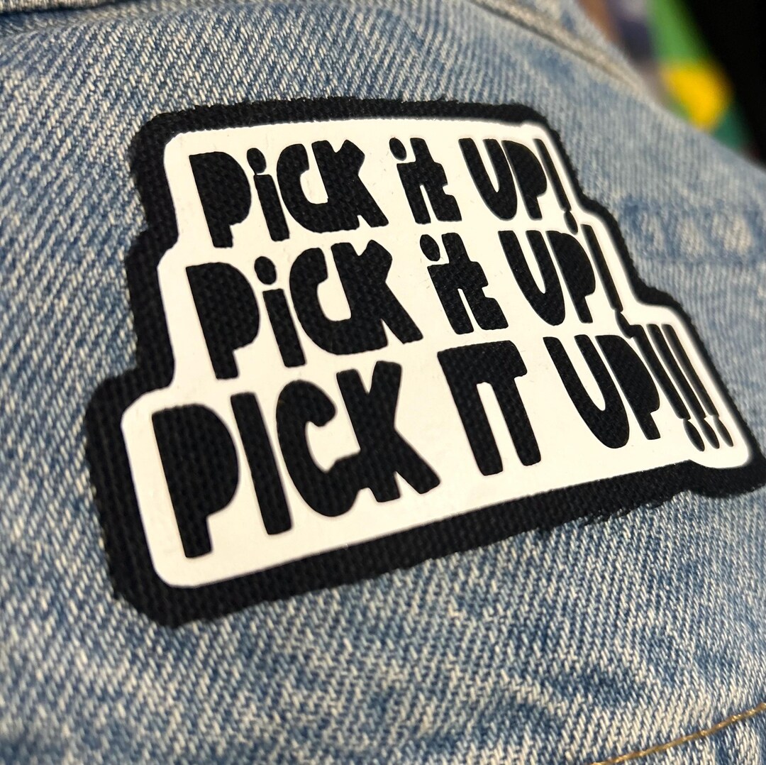 Pick It Up! Vinyl Iron on Patch - Etsy
