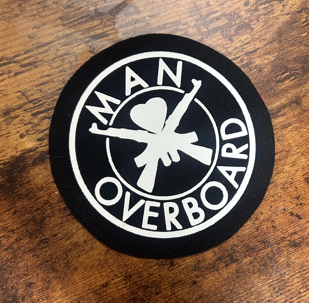 Man Overboard Vinyl Iron on Patch - Etsy