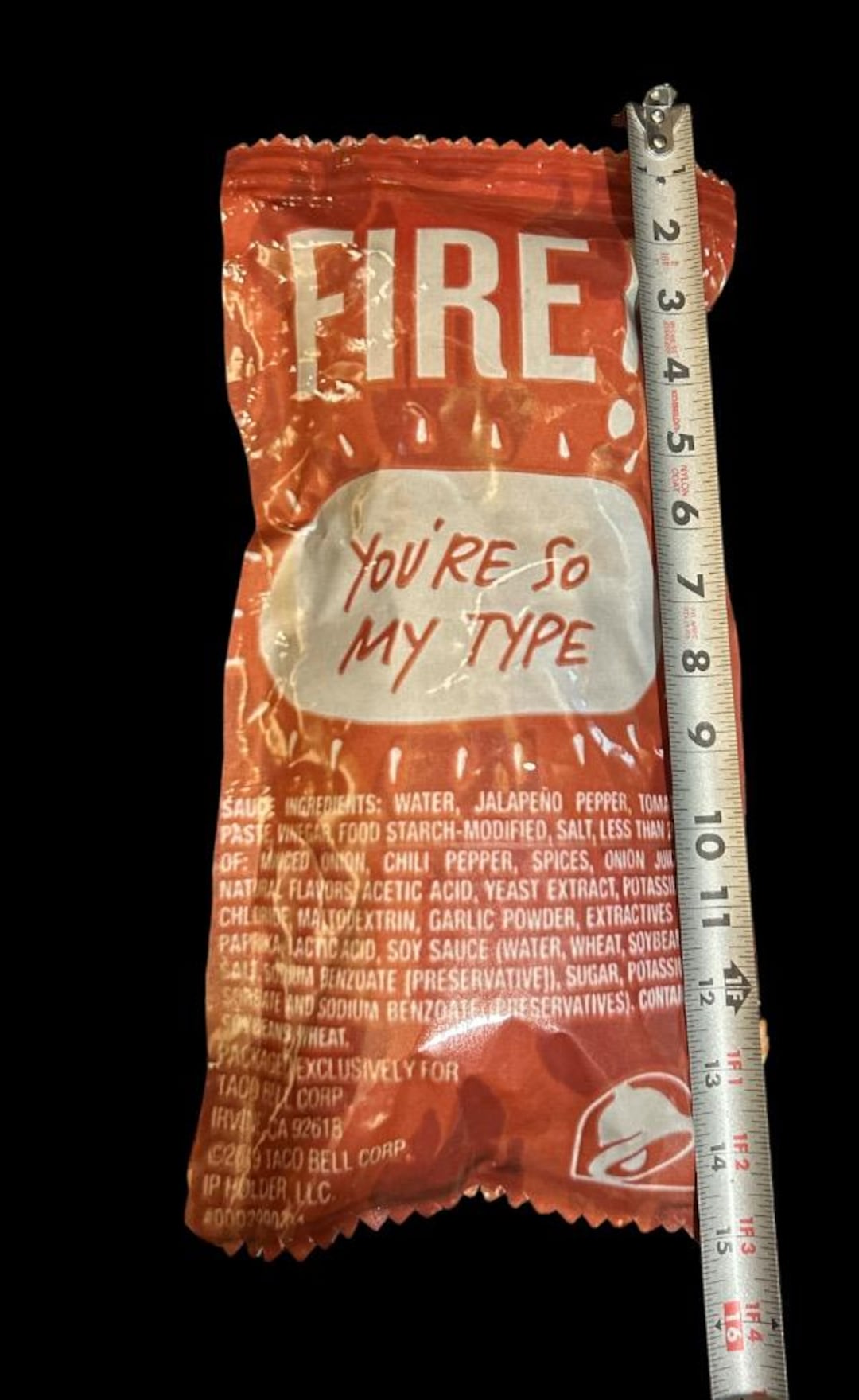 GIANT Taco Bell Fire Sauce Packet Wall Decor! - Etsy