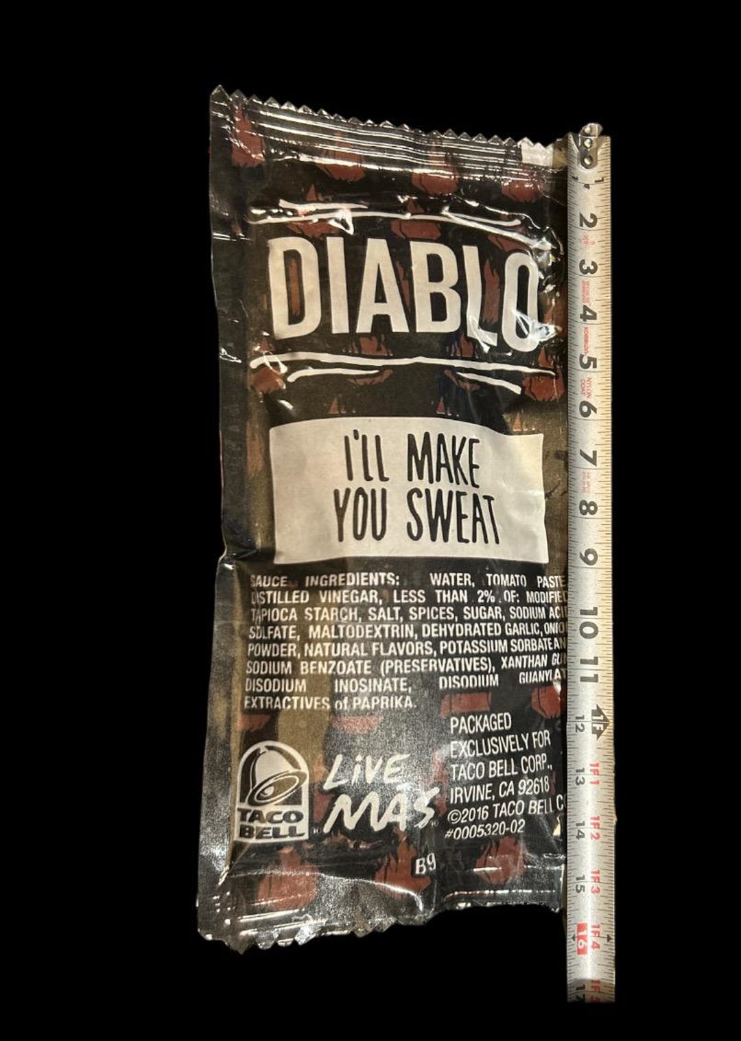 GIANT Taco Bell Diablo Sauce Packet Wall Decor! - Etsy