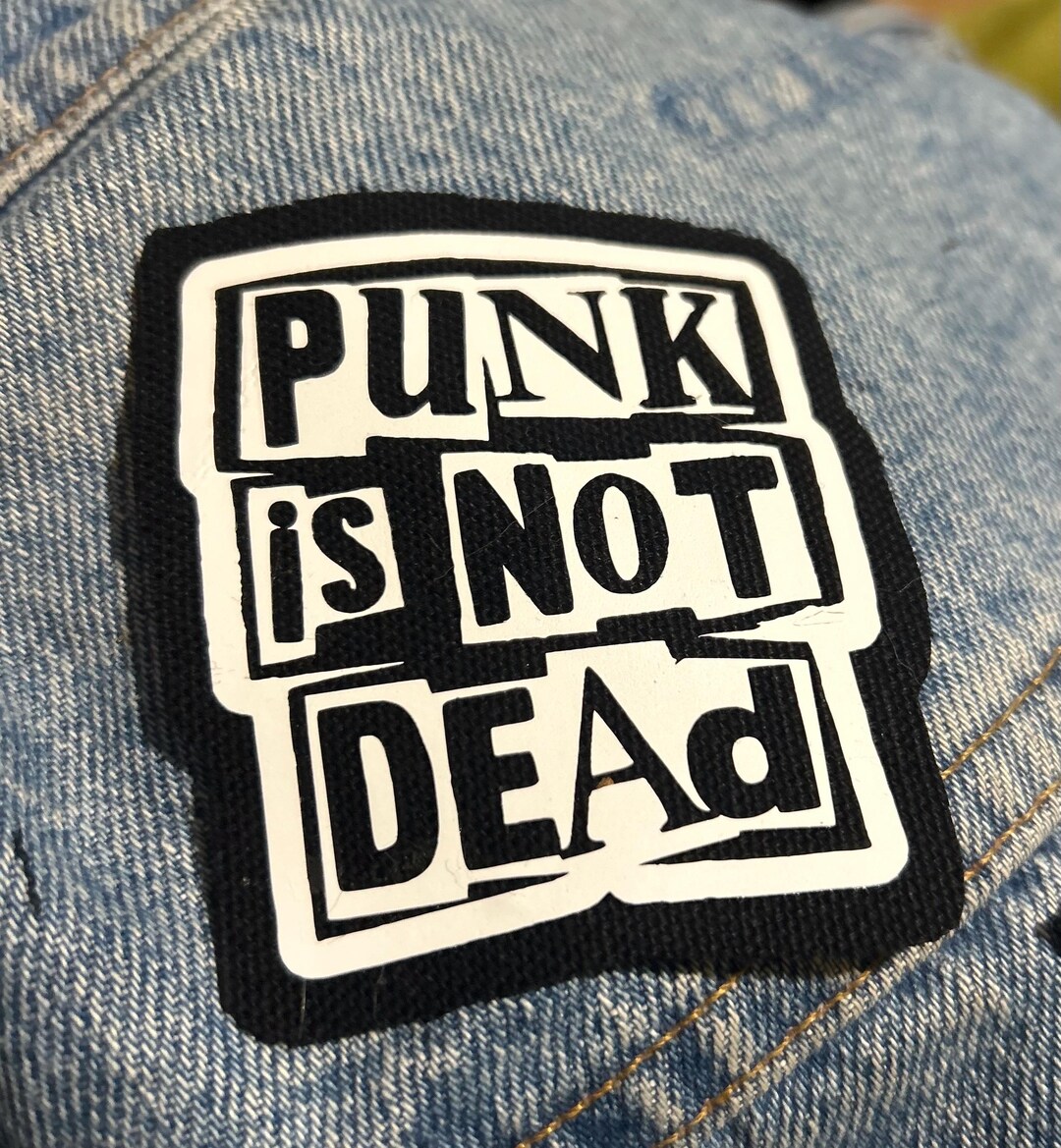 Punk is Not Dead Vinyl Iron on Patch - Etsy