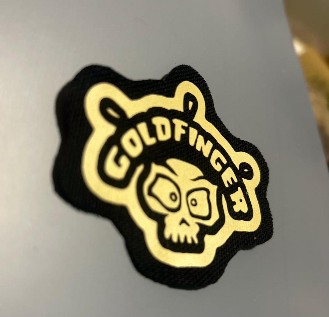 Goldfinger Vinyl Iron on Patch - Etsy