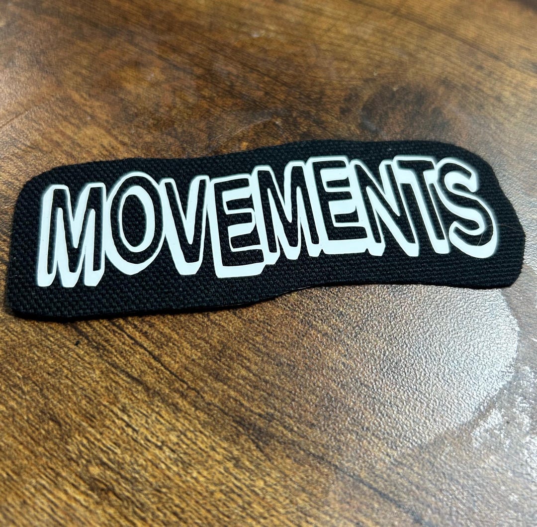 Movements Vinyl Iron on Patch - Etsy