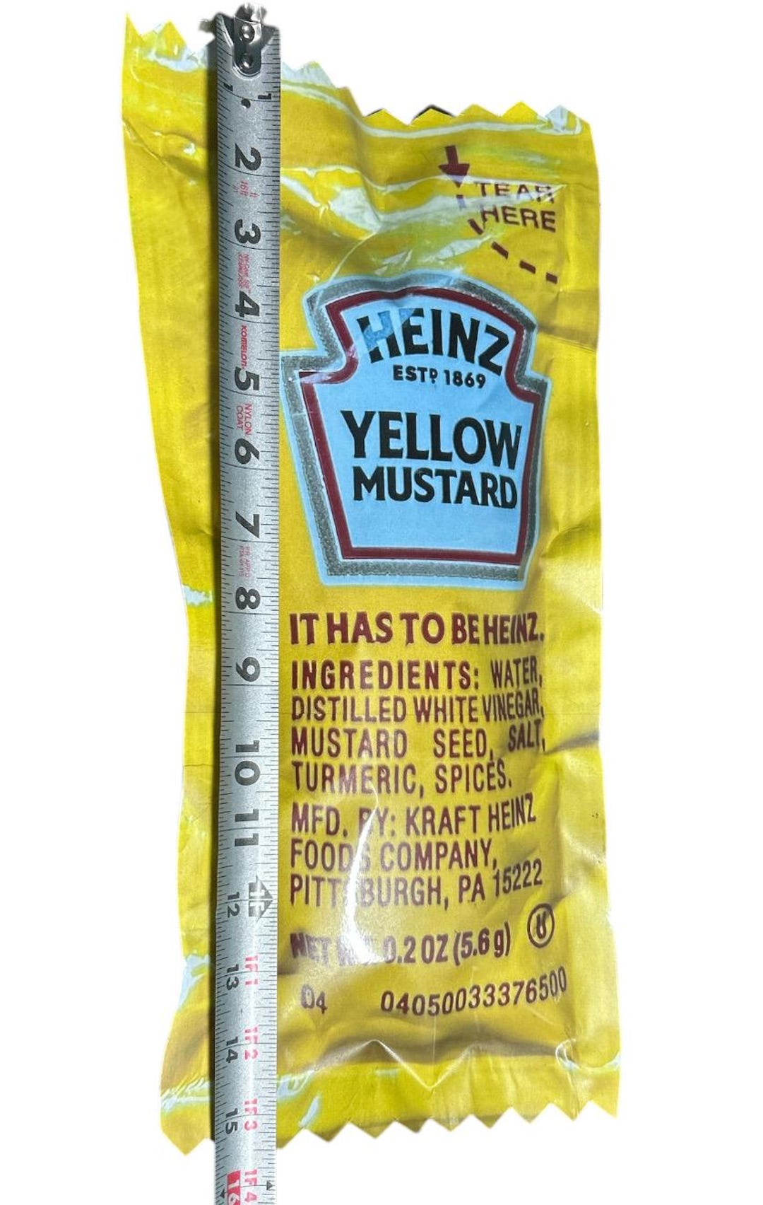 Giant Heinz Mustard Sauce Packet Wall Decor! - Etsy