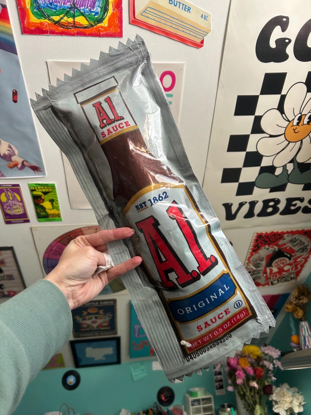 Giant A1 Steak Sauce Packet Wall Decor! - Etsy