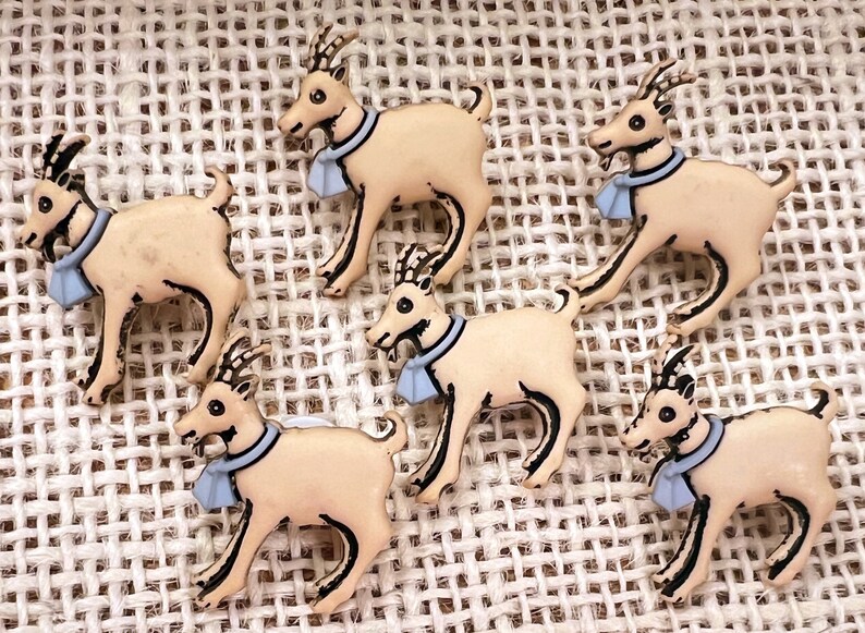 6 Farm Animal Push Pins - 6 Styles: Pig, Chicken, Goat, Sheep, Lamb ...