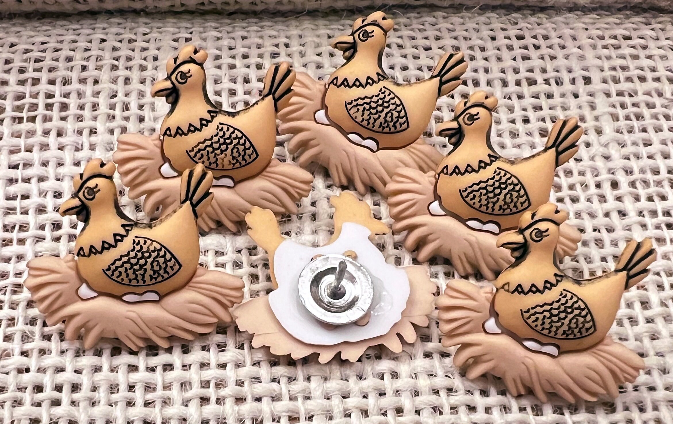 6 Farm Animal Push Pins - 6 Styles: Pig, Chicken, Goat, Sheep, Lamb ...