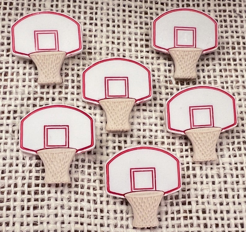 Basketball Push Pins: Fun Desk Accessories - Set of 6 - Etsy