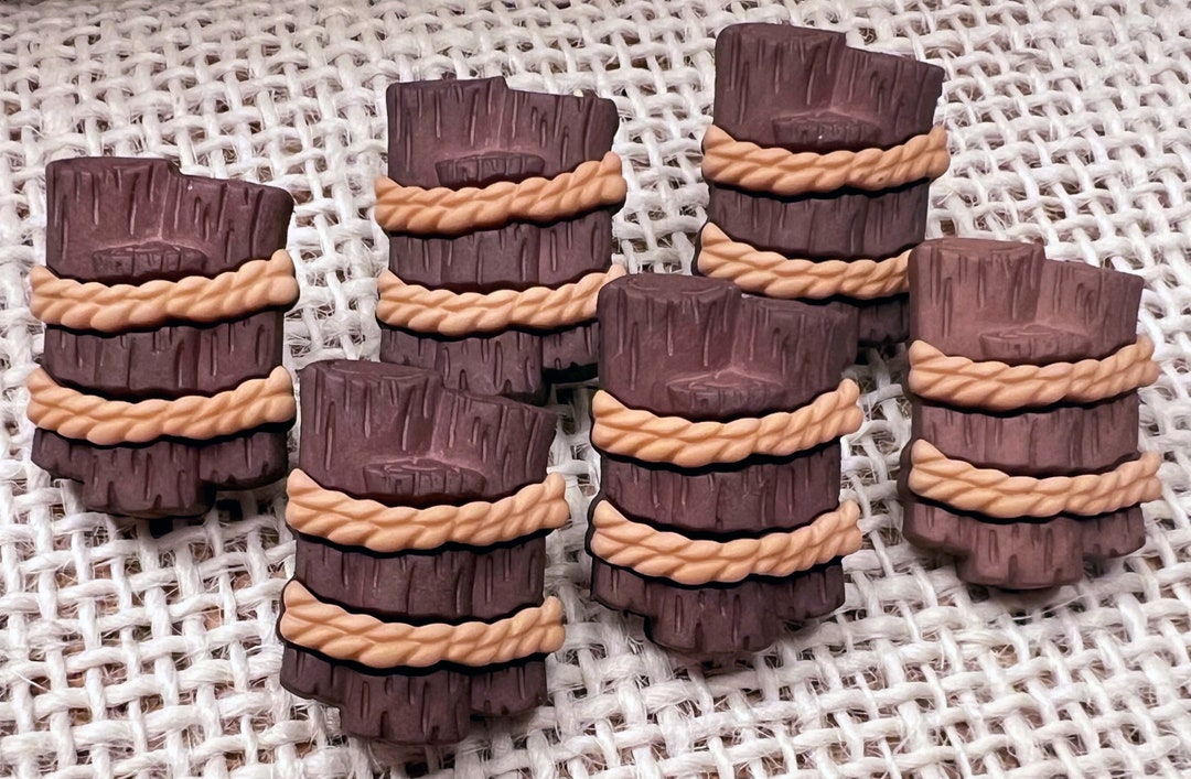 Log & Rope Push Pins: Rustic Bulletin Board Accessories - Set of 6 - Etsy