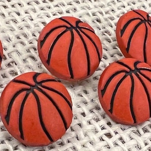 Basketball Push Pins: Fun Desk Accessories - Set of 6 - Etsy