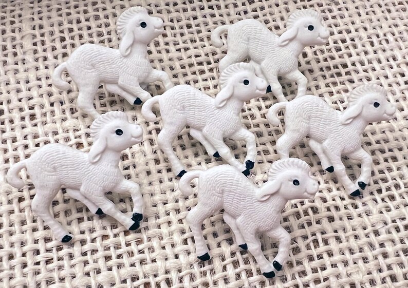 6 Farm Animal Push Pins - 6 Styles: Pig, Chicken, Goat, Sheep, Lamb ...
