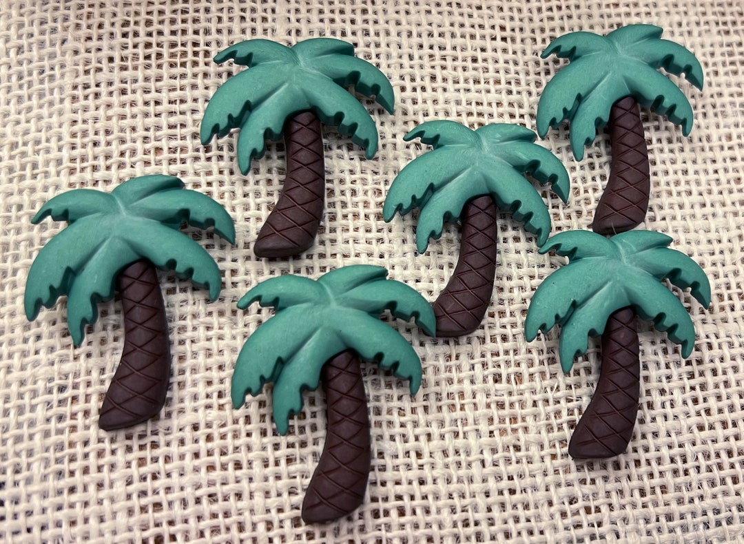 Palm Tree Push Pins: Tropical Office Decor, Set of 6 - Etsy