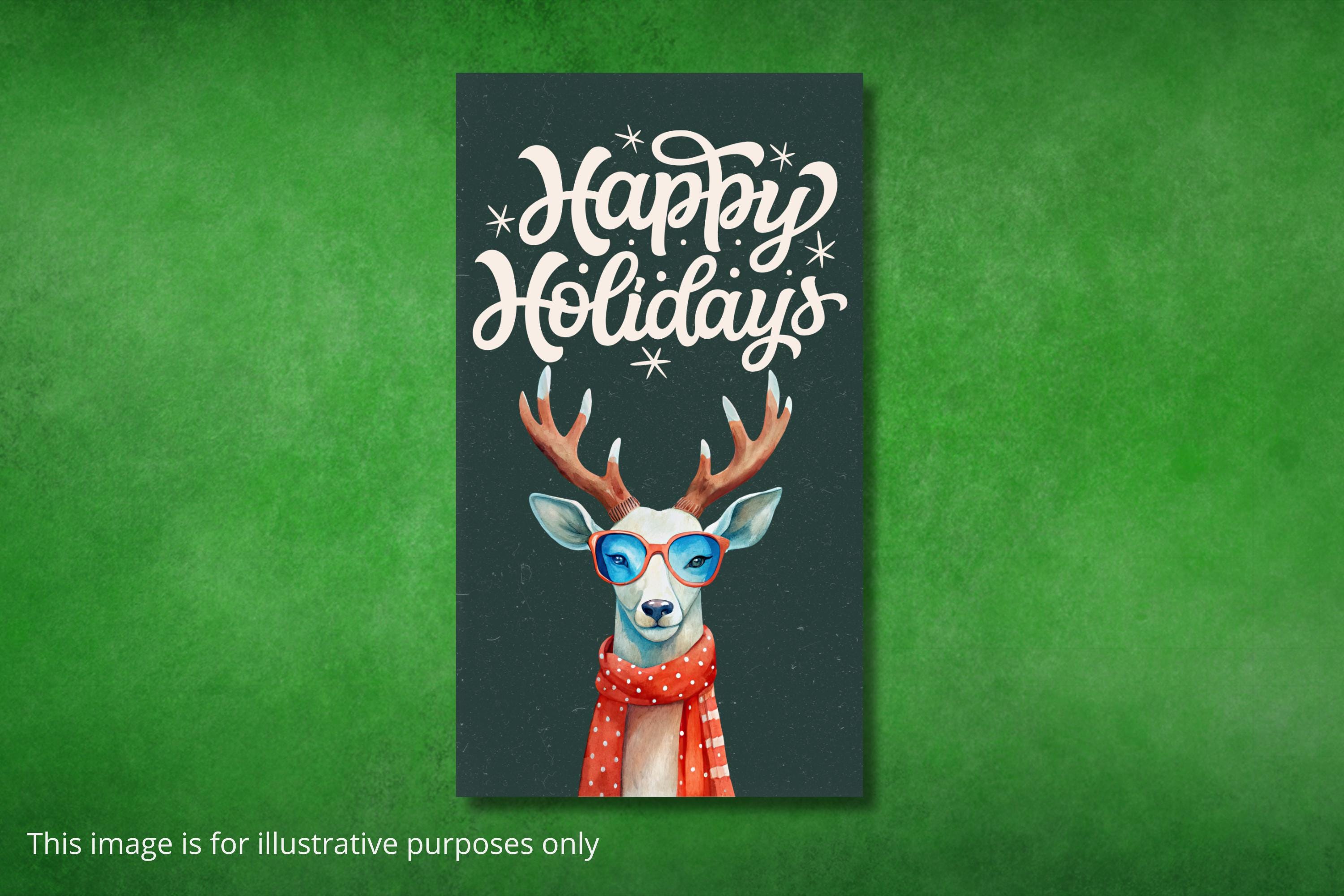 Quirky Reindeer Clipart Bundle - Funny Christmas Art - Digital Download ...