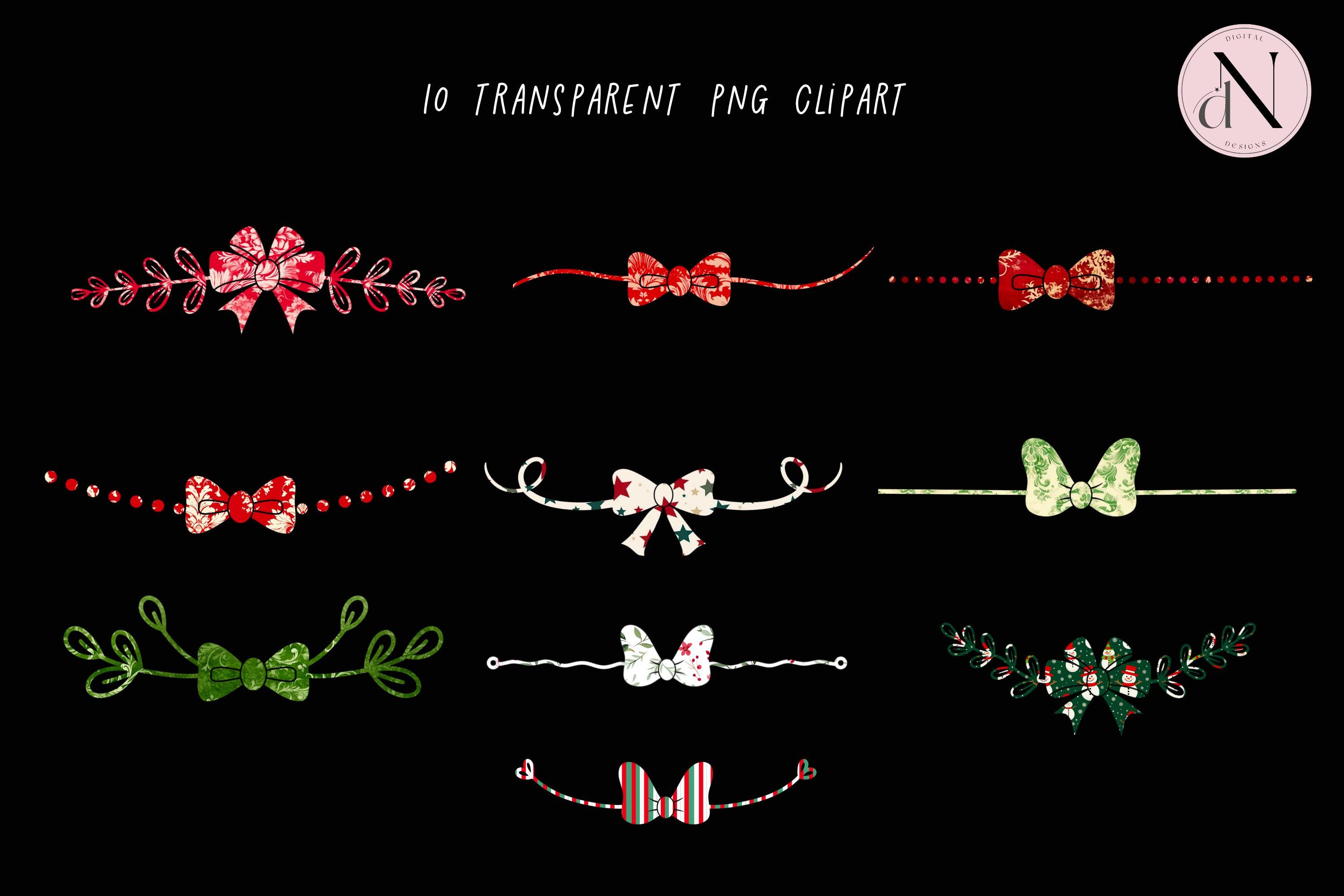 Christmas Border Clipart, PNG Borders, Card Making Borders, Border ...