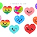 Kawaii Heart Clipart - Cute Hearts Clip Art - Cute Hearts Clipart ...