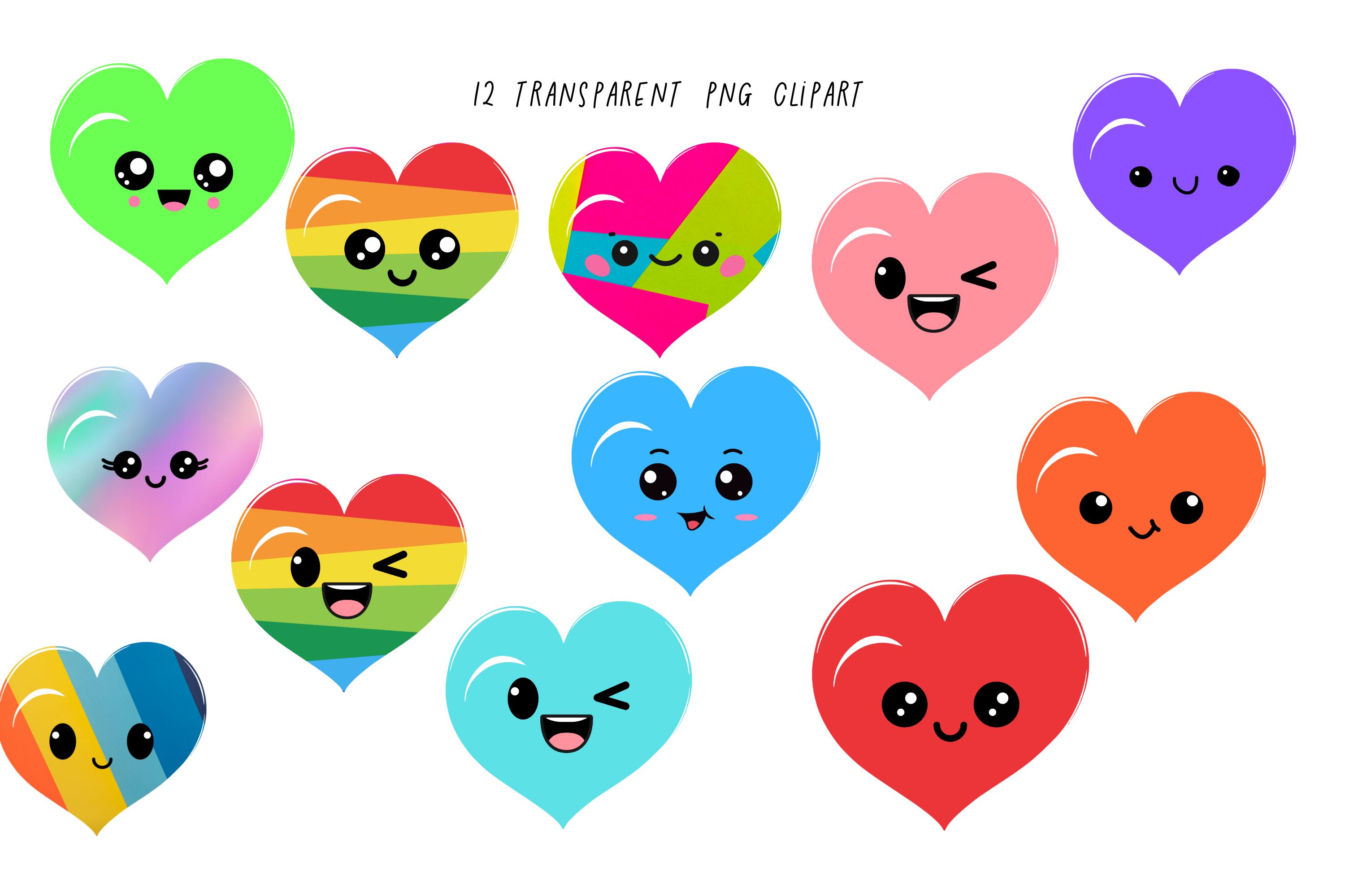 Kawaii Heart Clipart - Cute Hearts Clip Art - Cute Hearts Clipart ...
