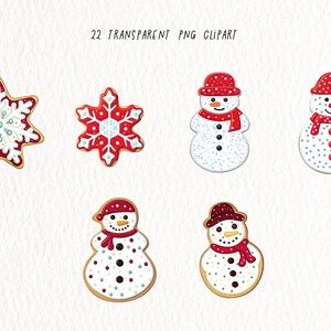 Christmas Cookies Clipart: Frosted Holiday PNG (digital Download) - Etsy