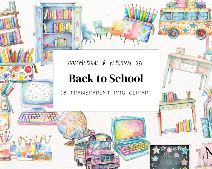 Clipart School Supplies | Back to School Clip Art | Classroom Clipart ...