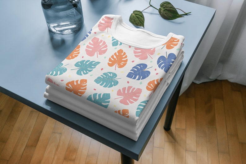 Monstera Leaves Seamless Pattern, Monstera Textil Pattern, Monstera ...