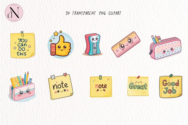 School Clipart Bundle - Cute School Supplies - Teacher Resources ...