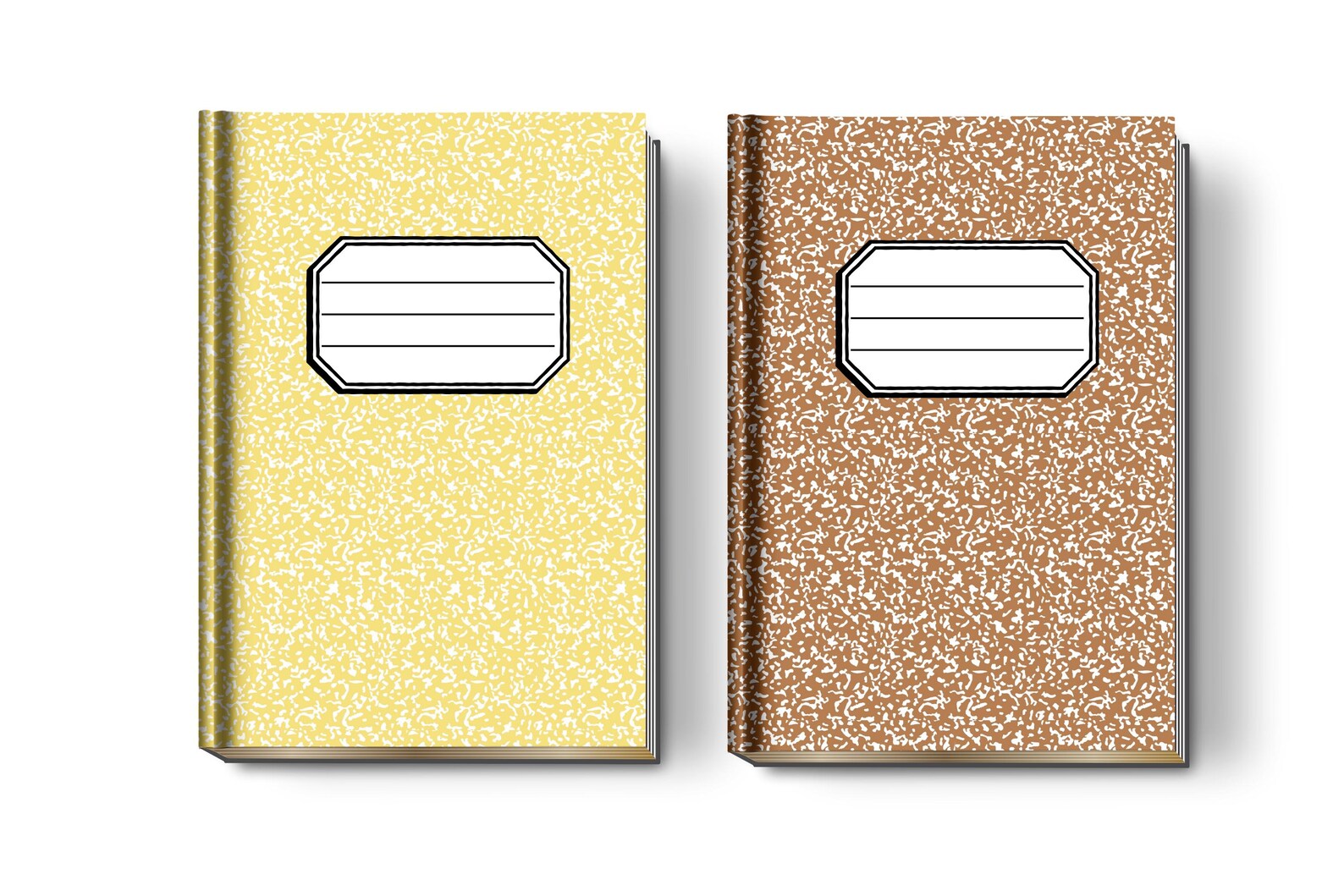 Composition Notebook Digital Paper, Composition Book Cover, Back to ...