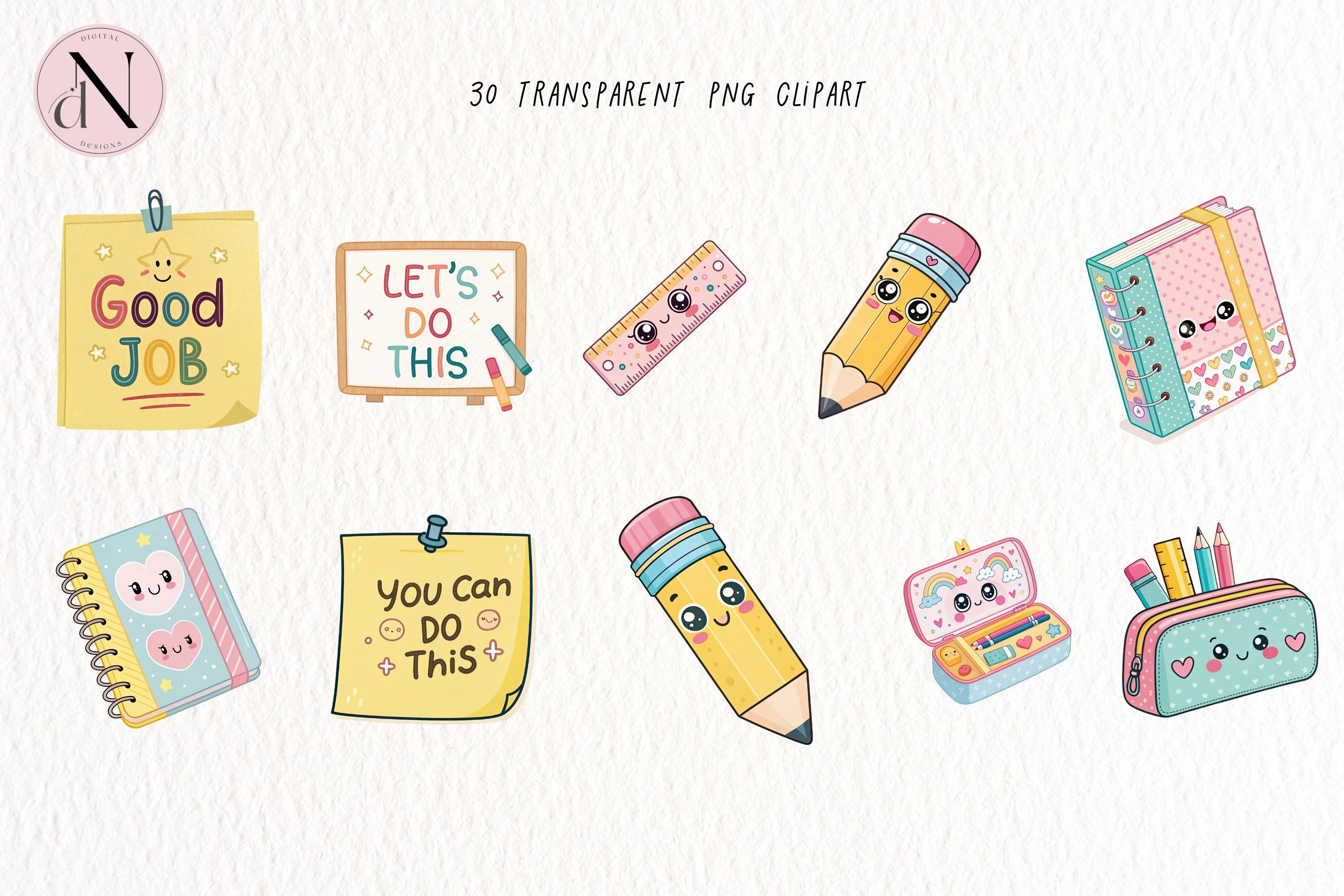 School Clipart Bundle - Cute School Supplies - Teacher Resources ...