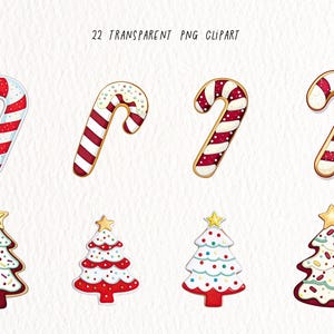 Christmas Cookies Clipart: Frosted Holiday PNG (digital Download) - Etsy