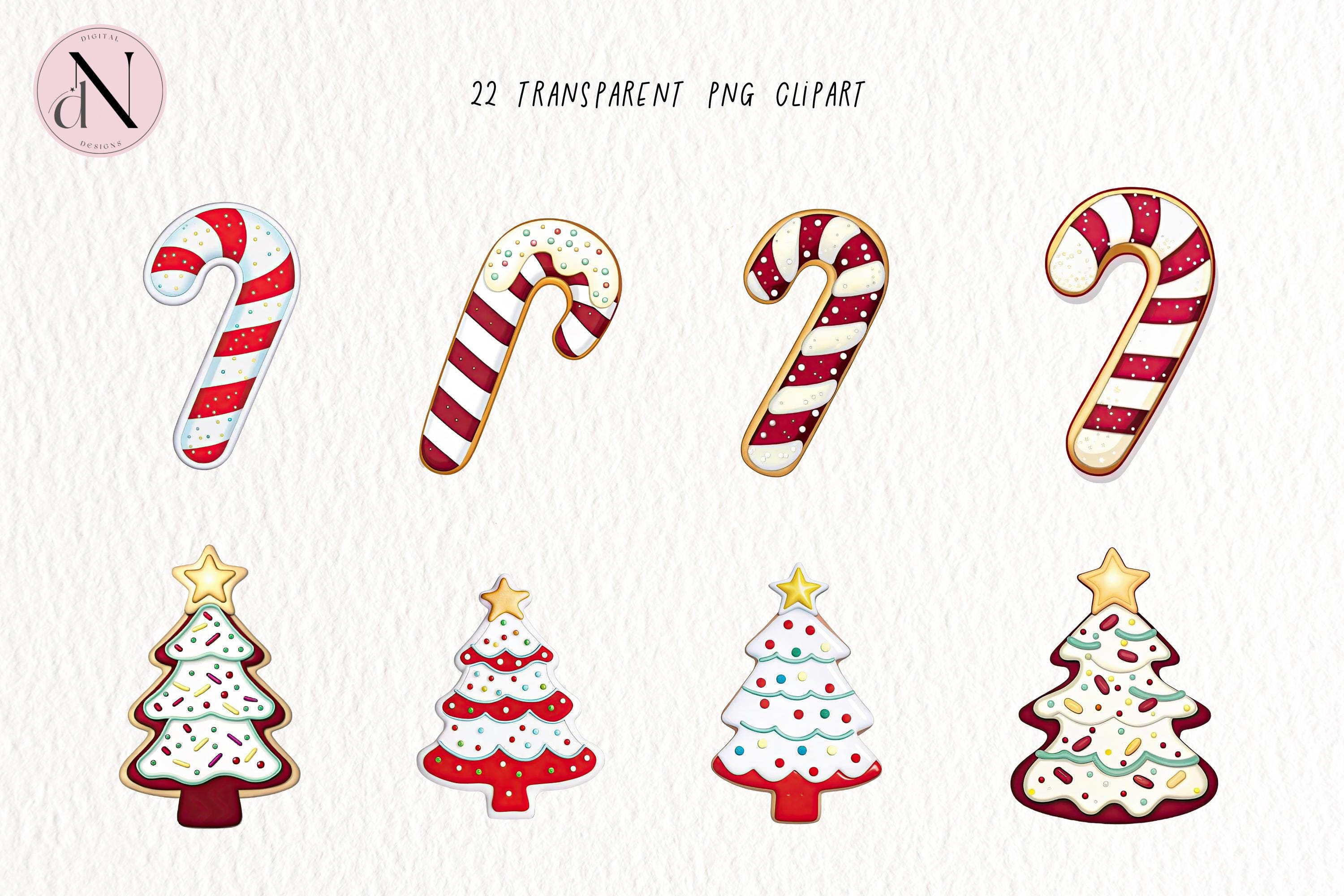 Christmas Cookies Clipart: Frosted Holiday PNG (digital Download) - Etsy