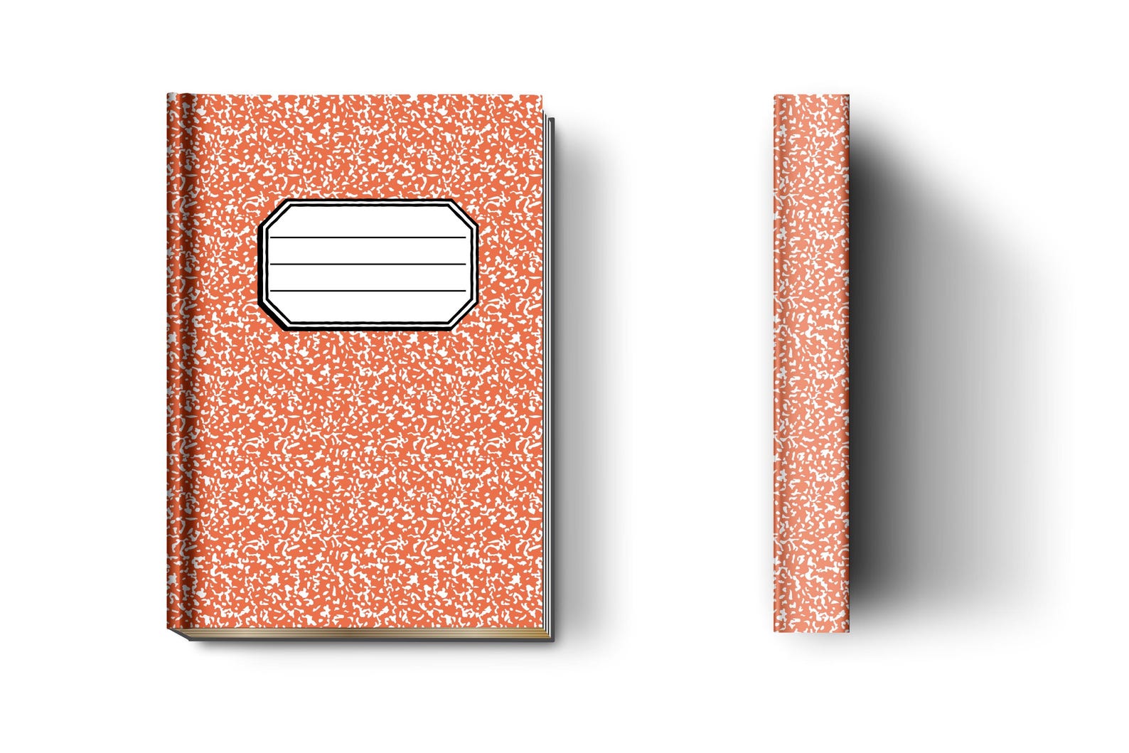 Composition Notebook Digital Paper, Composition Book Cover, Back to ...