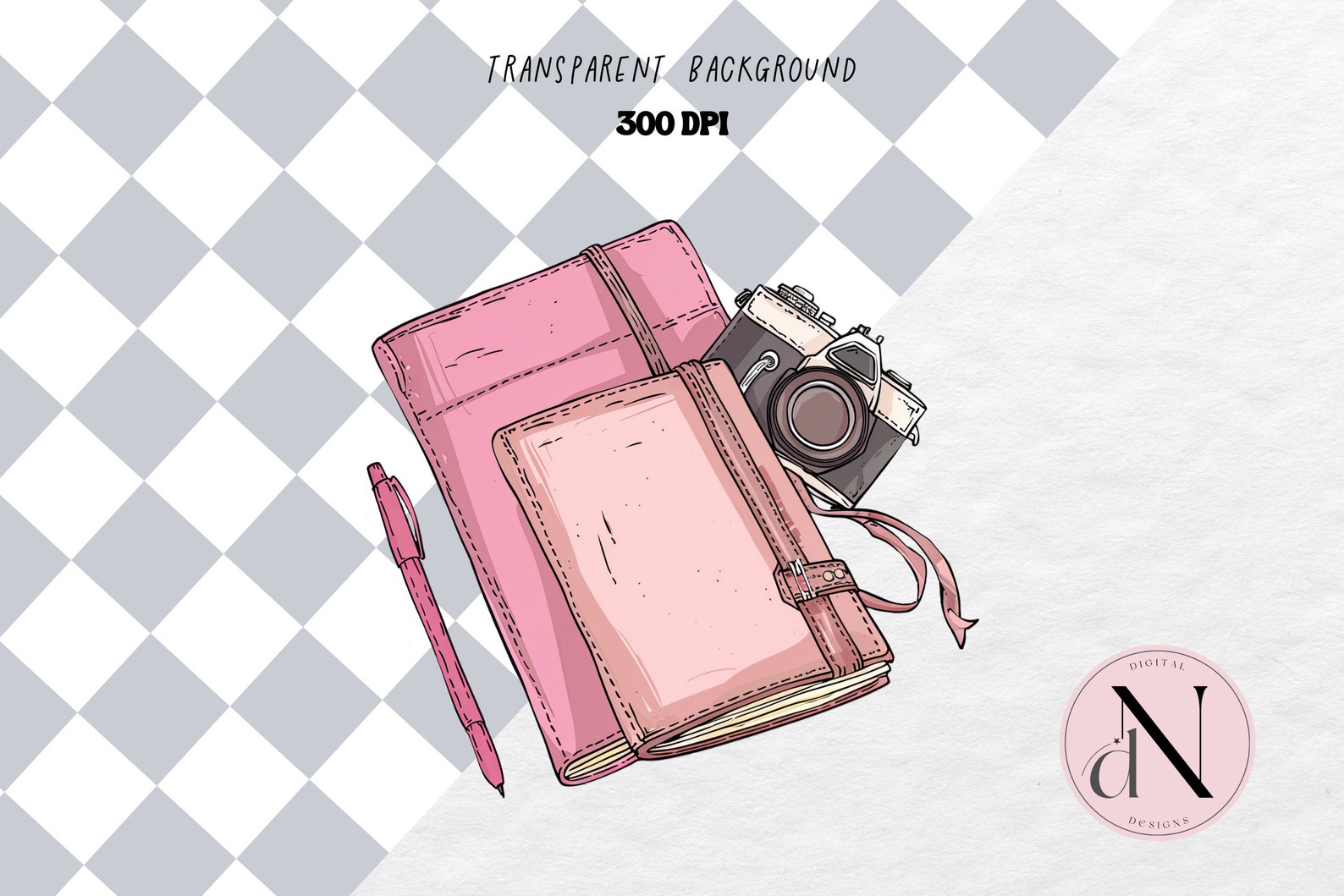 Girly Travel Clipart, Pink Travel Clipart, Watercolor Travel Clipart ...