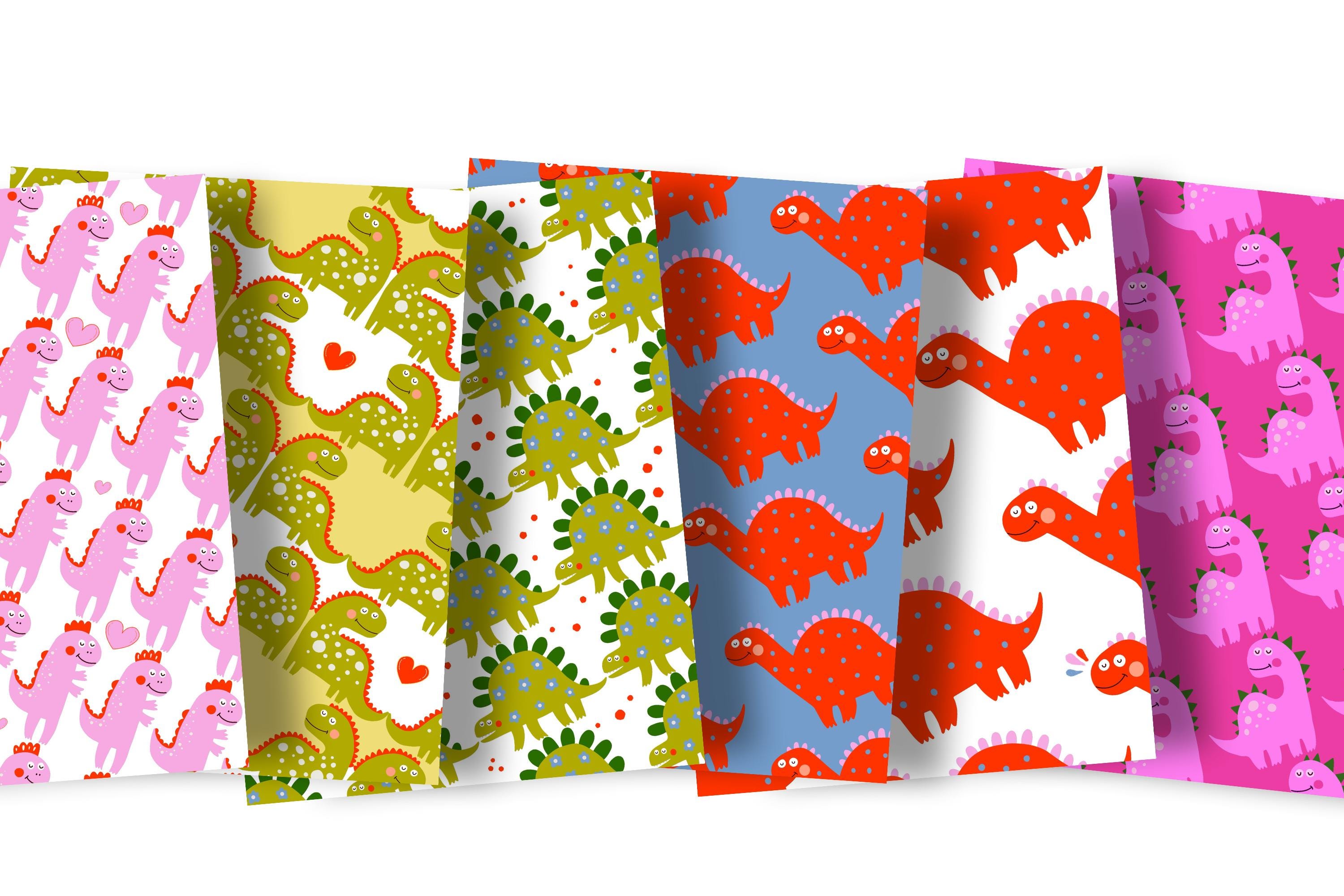 Dinosaur Digital Paper, Cute Dinosaur Digital Paper , Dinosaur ...