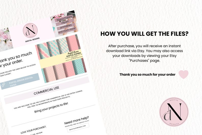 Pastel Scrapbook Paper: Pink & Aqua Geometric Patterns (digital ...